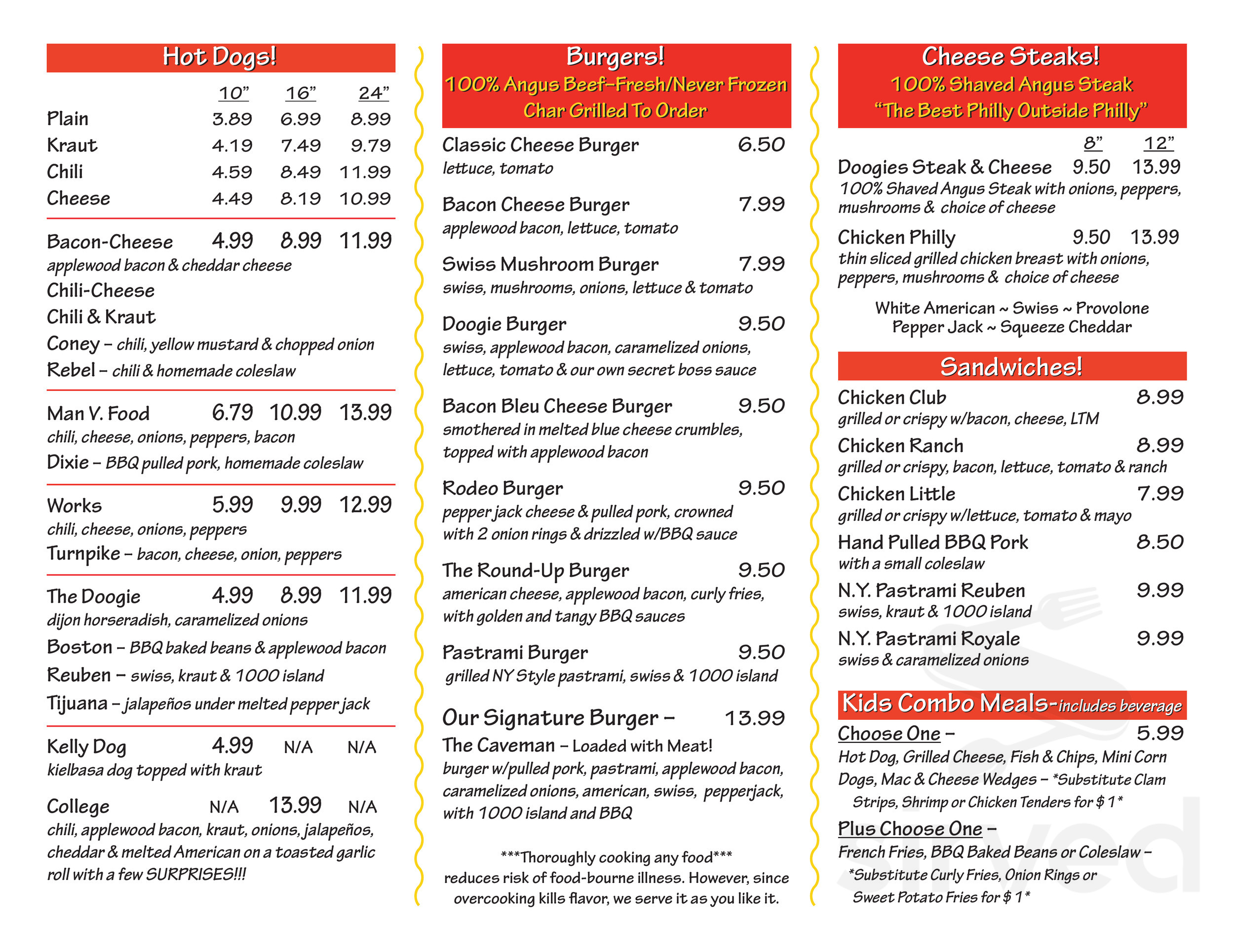 Doogie's menus in Newington, Connecticut, United States