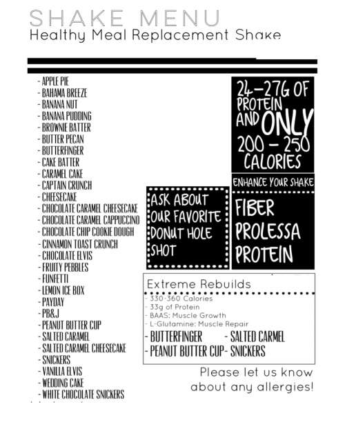 Heritage Nutrition menu in Madison, Alabama, USA