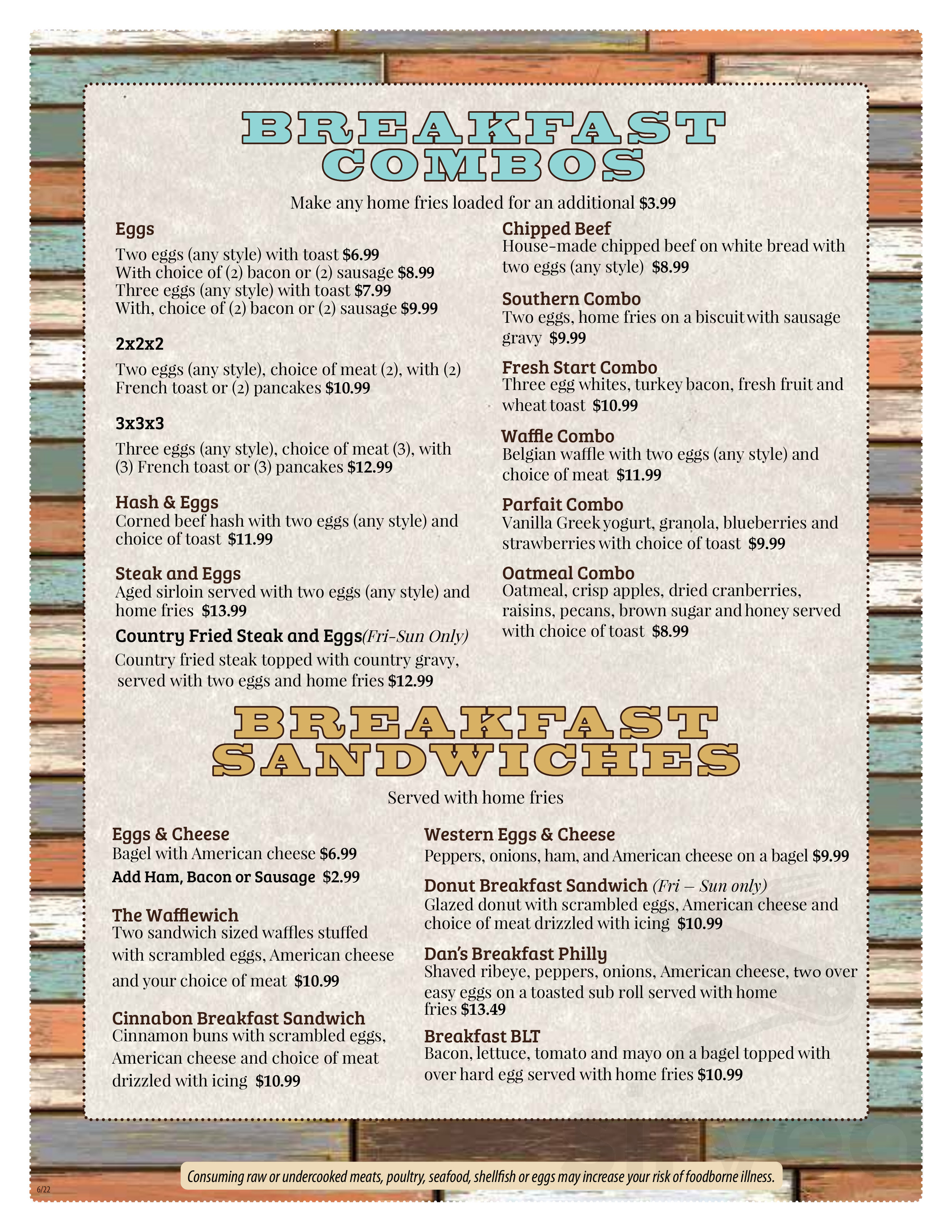 Second Chance Diner menu in Camillus, New York, USA