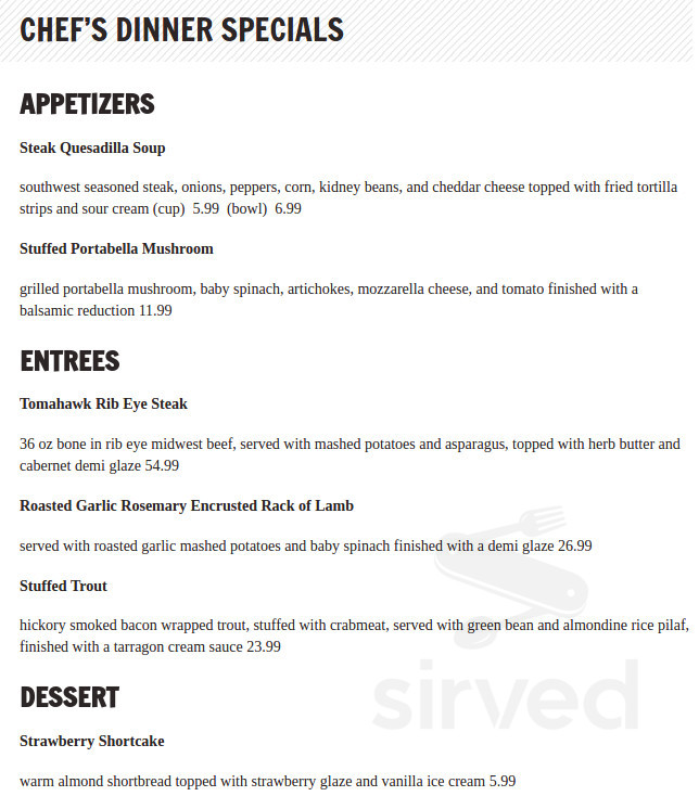 C&D Bar & Grill menu in New Oxford, Pennsylvania, USA