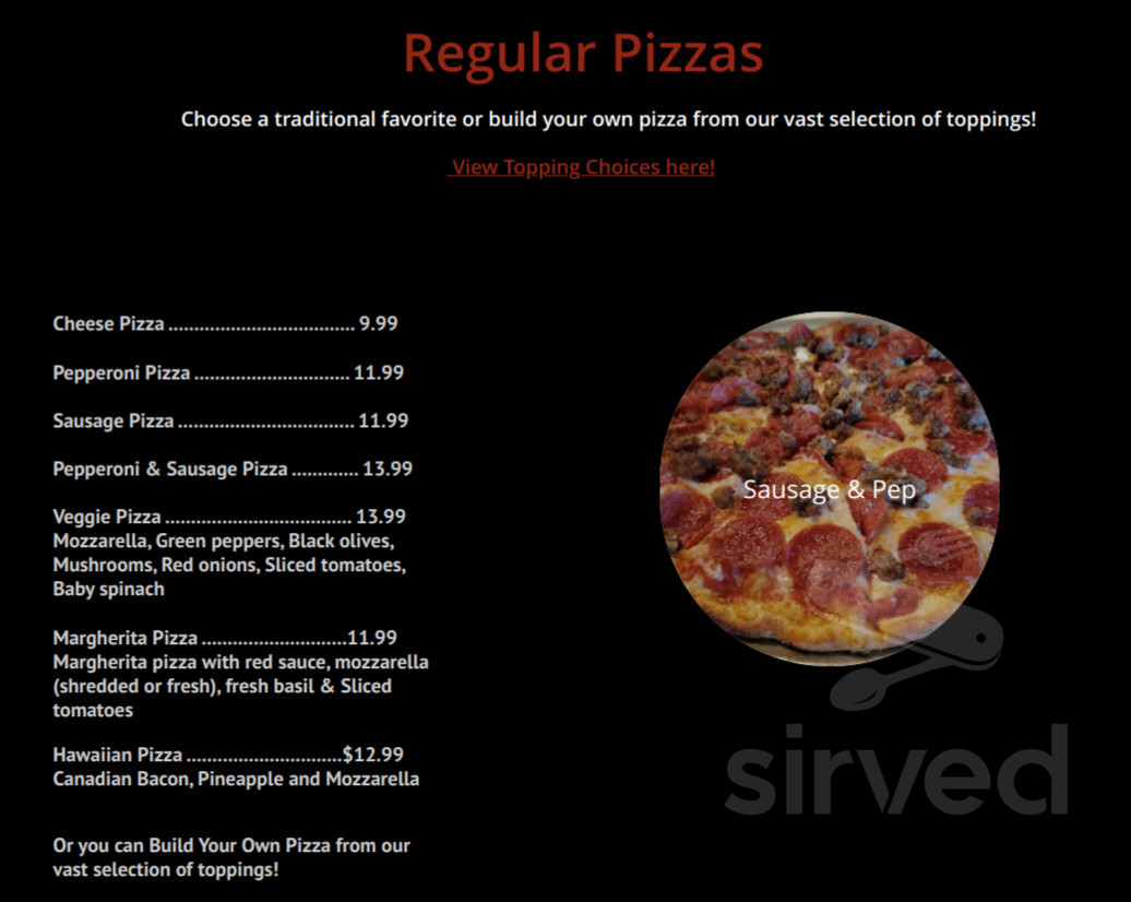 Viking Pizza Company - Spring Hill menu in Spring Hill, Tennessee, USA