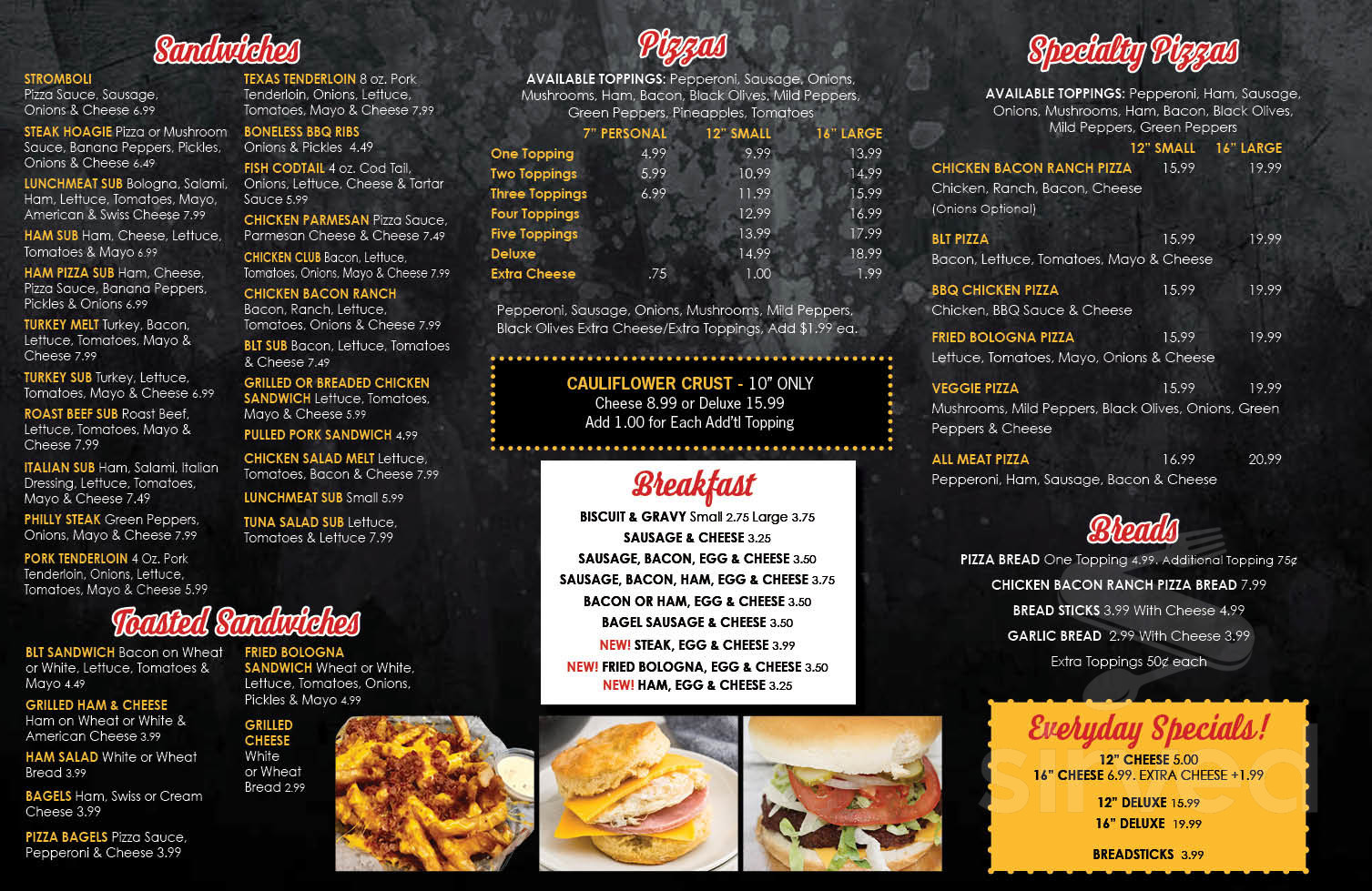 Megan's Grocery & Pizza menu in Somerville, Ohio, USA
