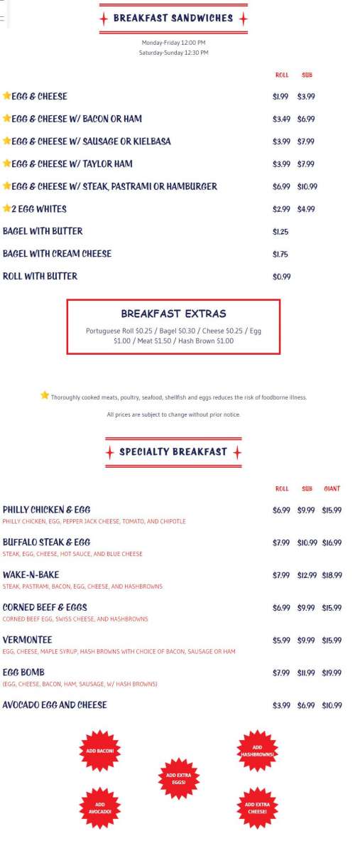 Ray & Mike's Deli menu in Hamden, Connecticut, USA