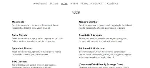 Menu for Massa Cafe Italiano in Elmwood Park, IL | Sirved