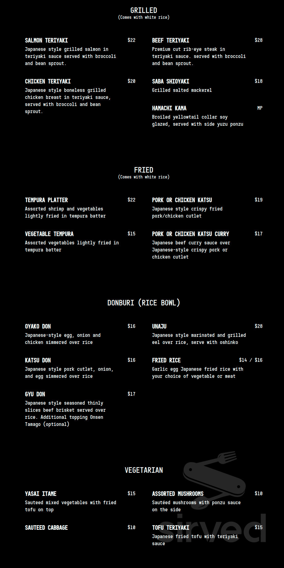 Sapps menu in Queens, New York, USA