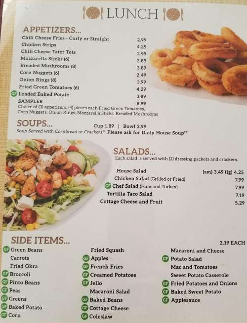 Randall's Restaurant menu in Church Hill, Tennessee, USA
