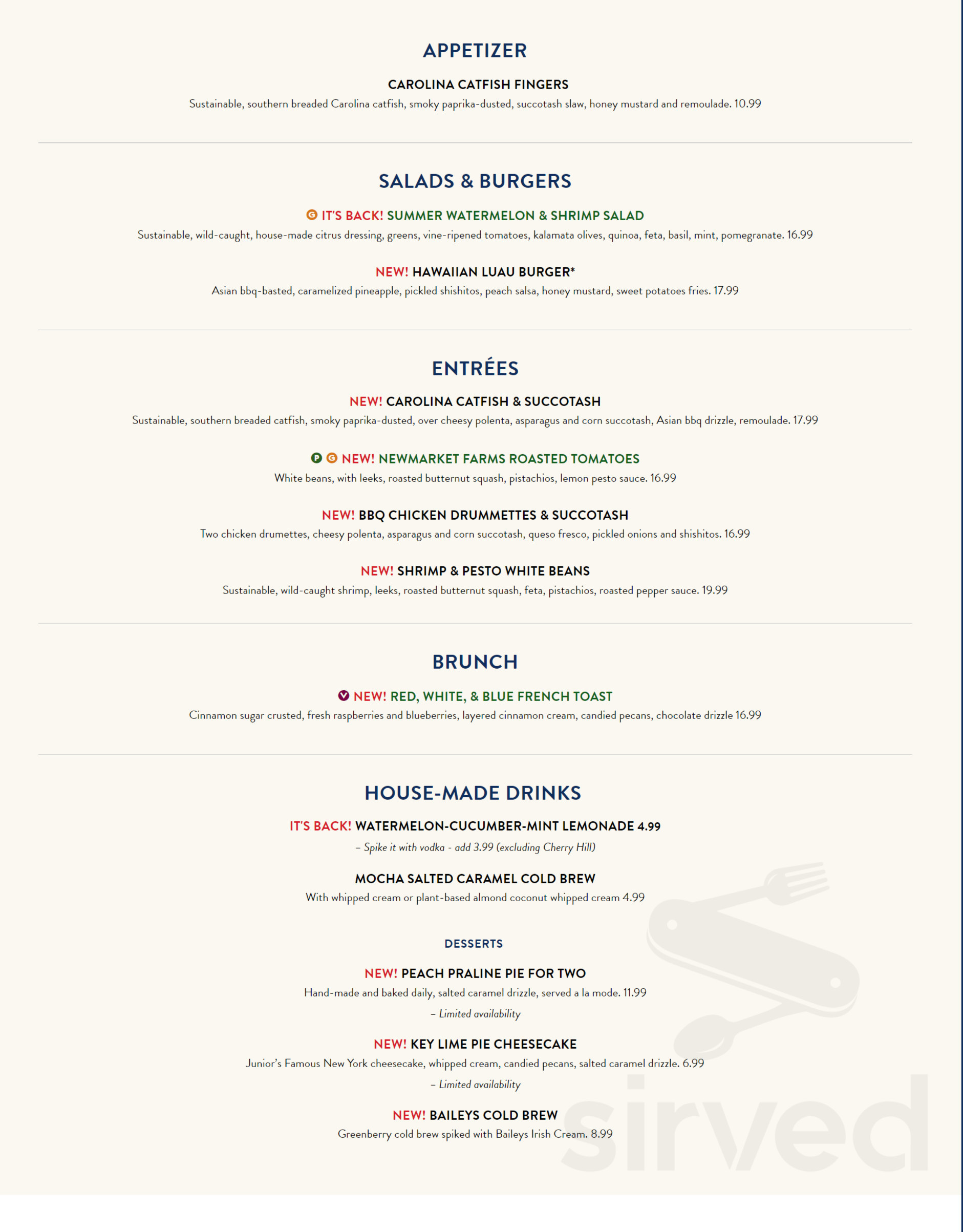 Silver Diner Menu - Fairfax, Virginia | Sirved