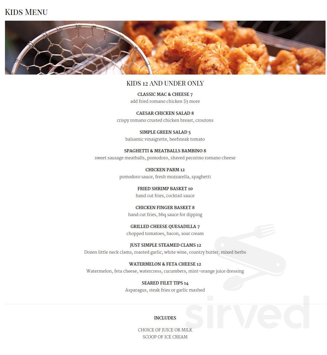 Ship to Shore menu in Kingston, New York, USA