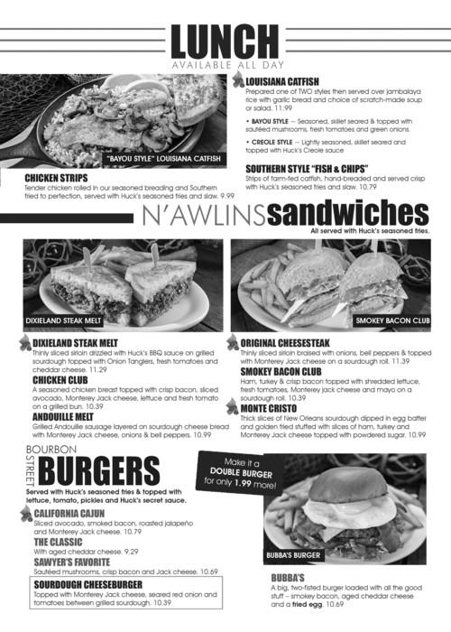 Huckleberry's Breakfast & Lunch menu in Roseville, California, USA