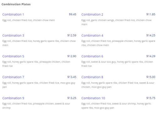 SUN SUN Take-Out & Restaurant menu in Moncton, New Brunswick, Canada