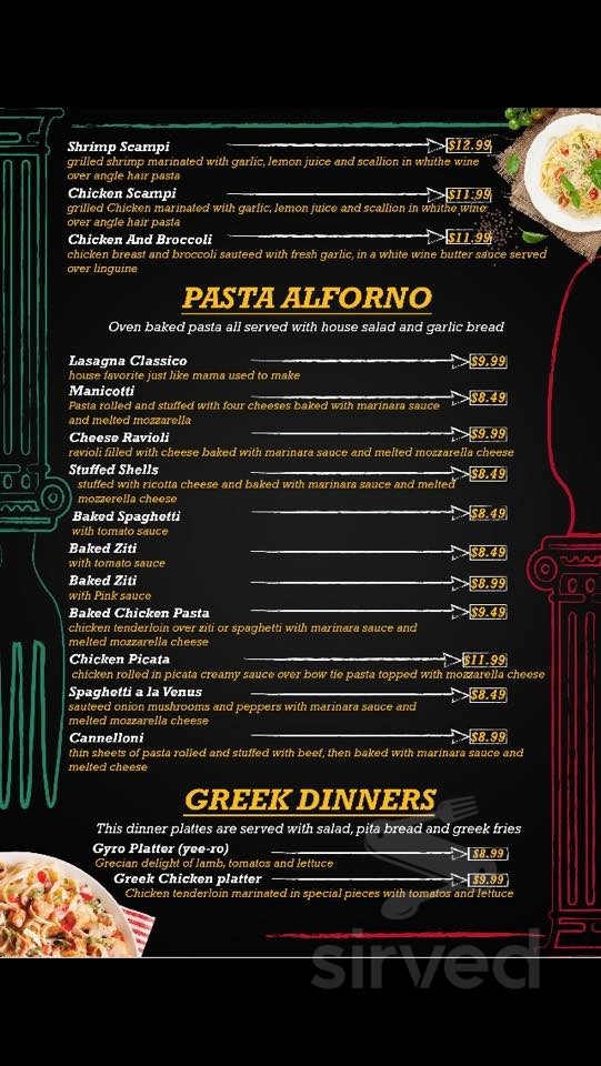 Bella Bella Mozzarella menu in Lavonia, Georgia, USA