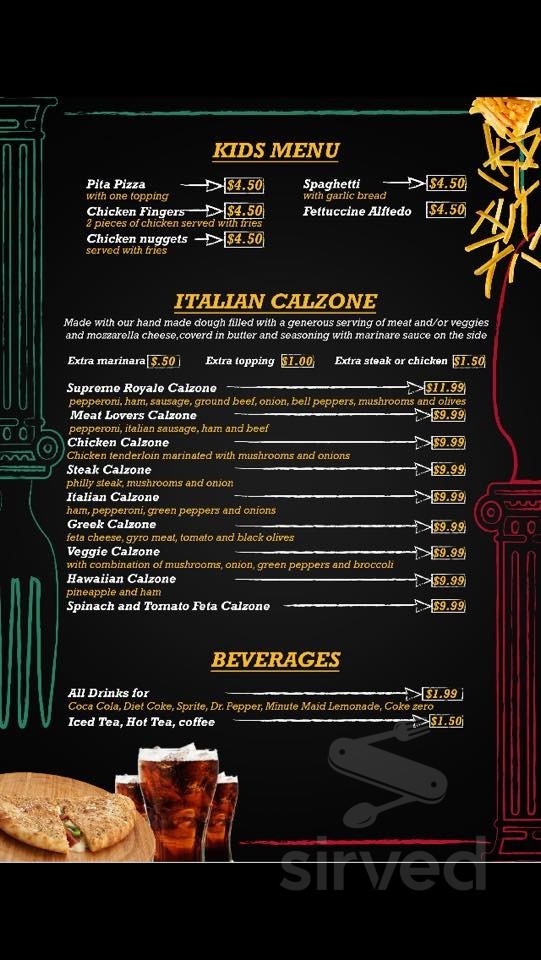 Bella Bella Mozzarella menu in Lavonia, Georgia, USA