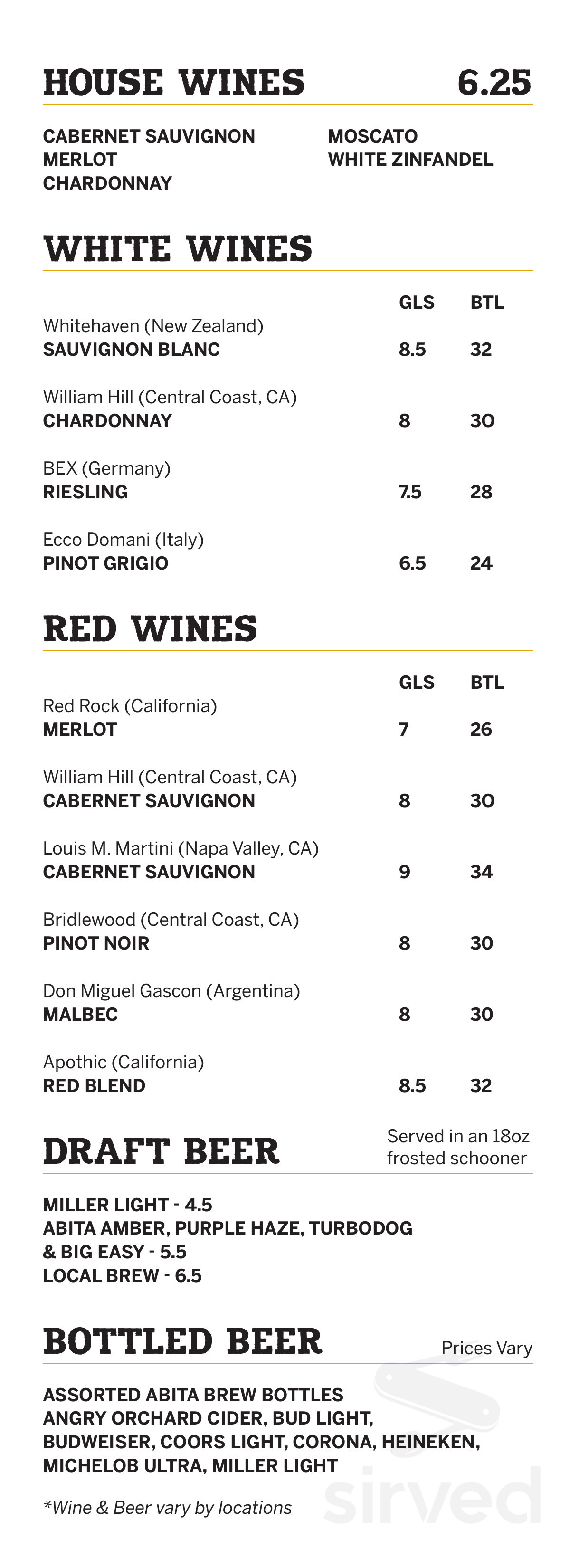 Tibby's New Orleans Kitchen menu in Altamonte Springs, Florida, USA