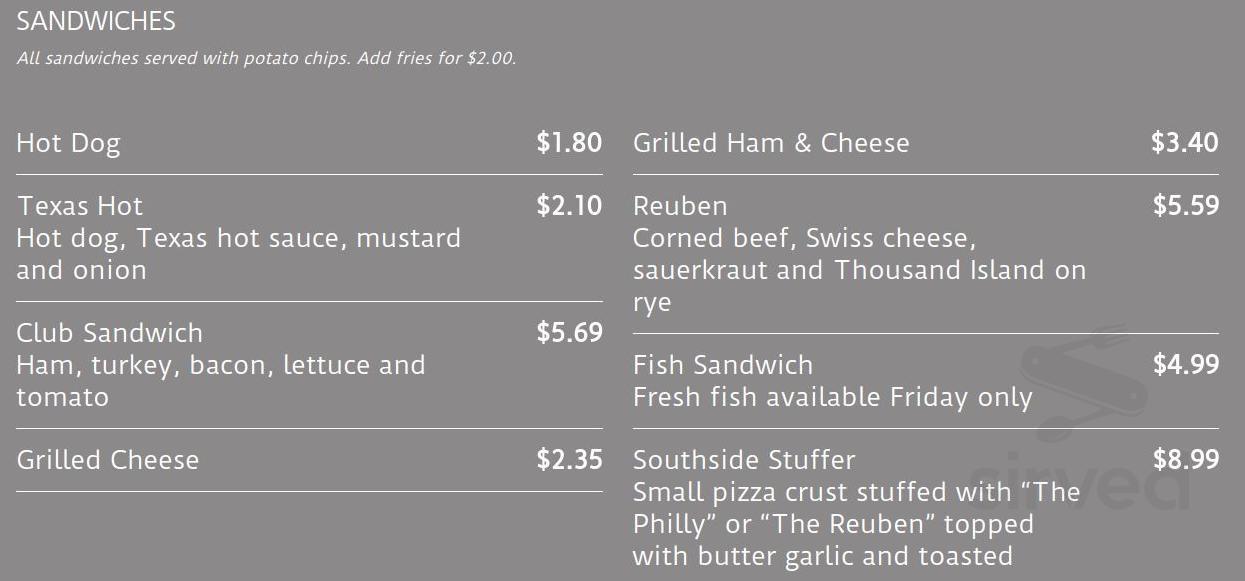 Munchies Dining menus in Eldred, Pennsylvania, United States