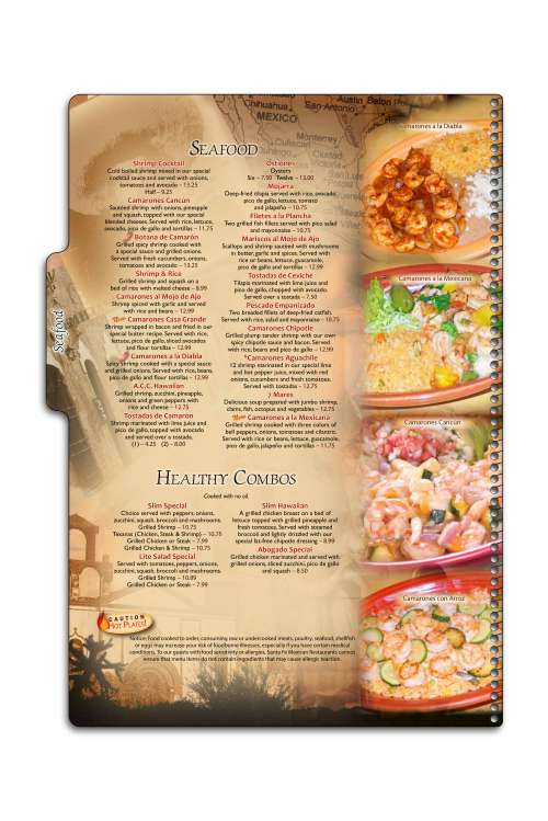 Casa Grande Mexican Restaurant menu in Kannapolis, North Carolina, USA