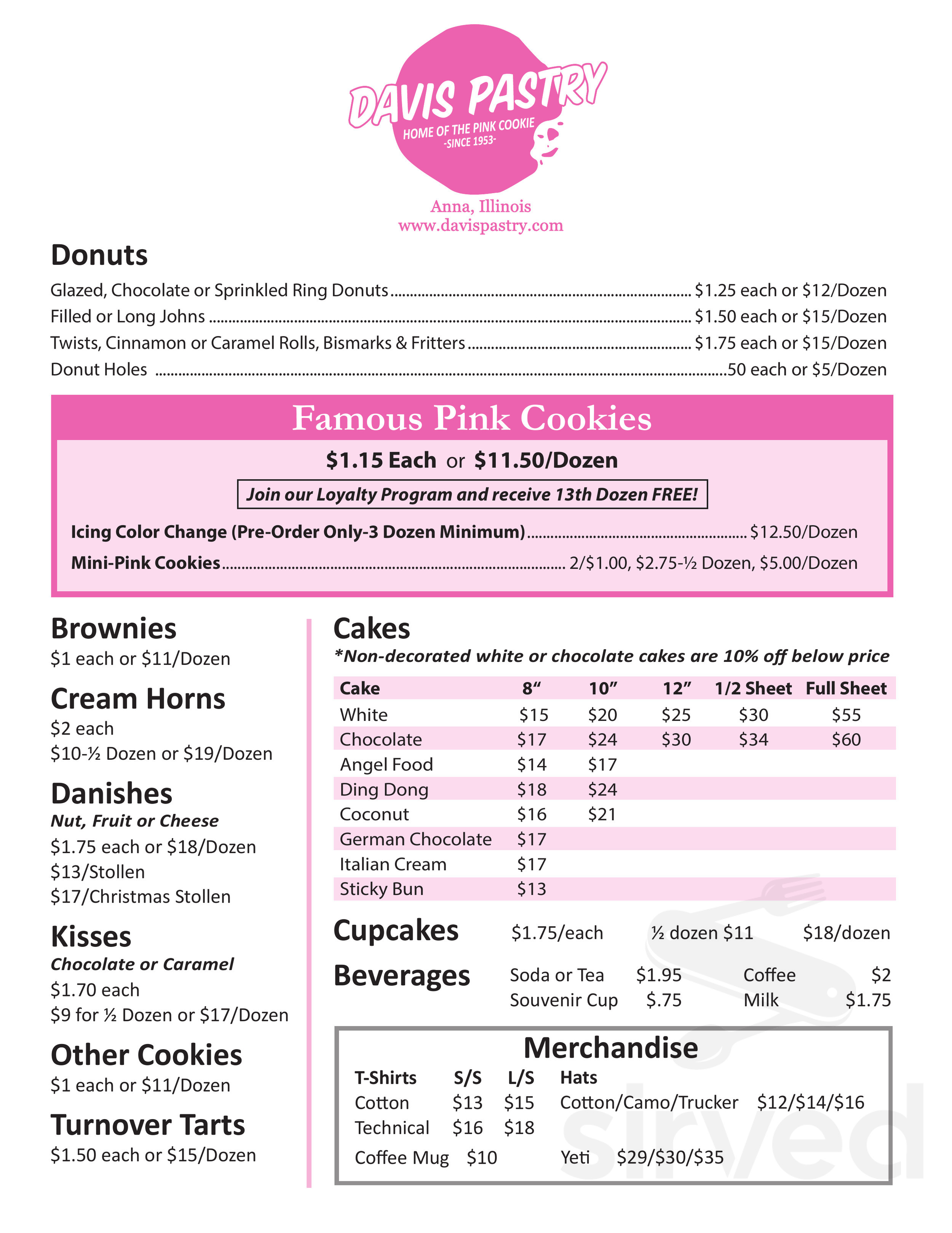 Davis Pastry Shop In Anna Illinois United States