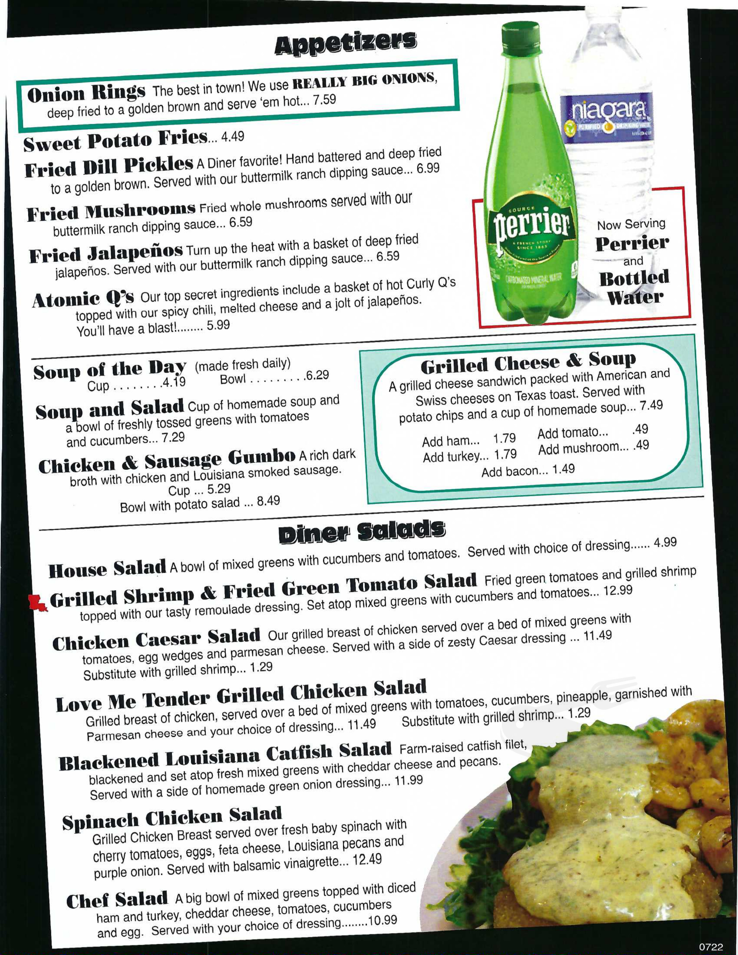 Menu for Hub City Diner in Lafayette, LA | Sirved