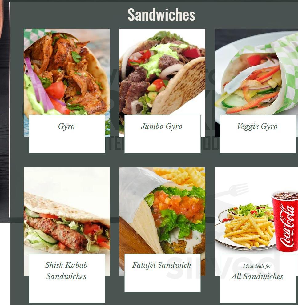 Gyro King menu in Bremerton, Washington, USA