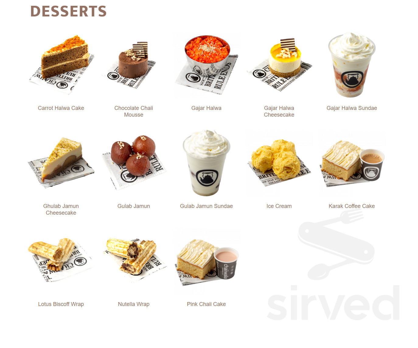 Menu - Scarborough ON's Chaiiwala® of London - Scarborough | Sirved