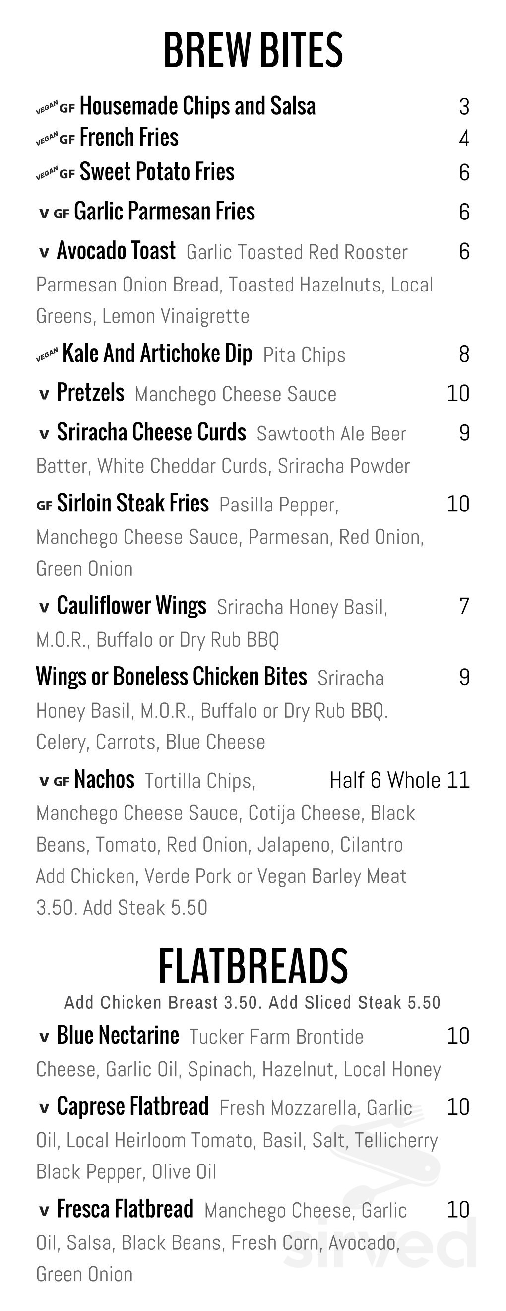 Bitter Root Brewing menus in Hamilton, Montana, United States