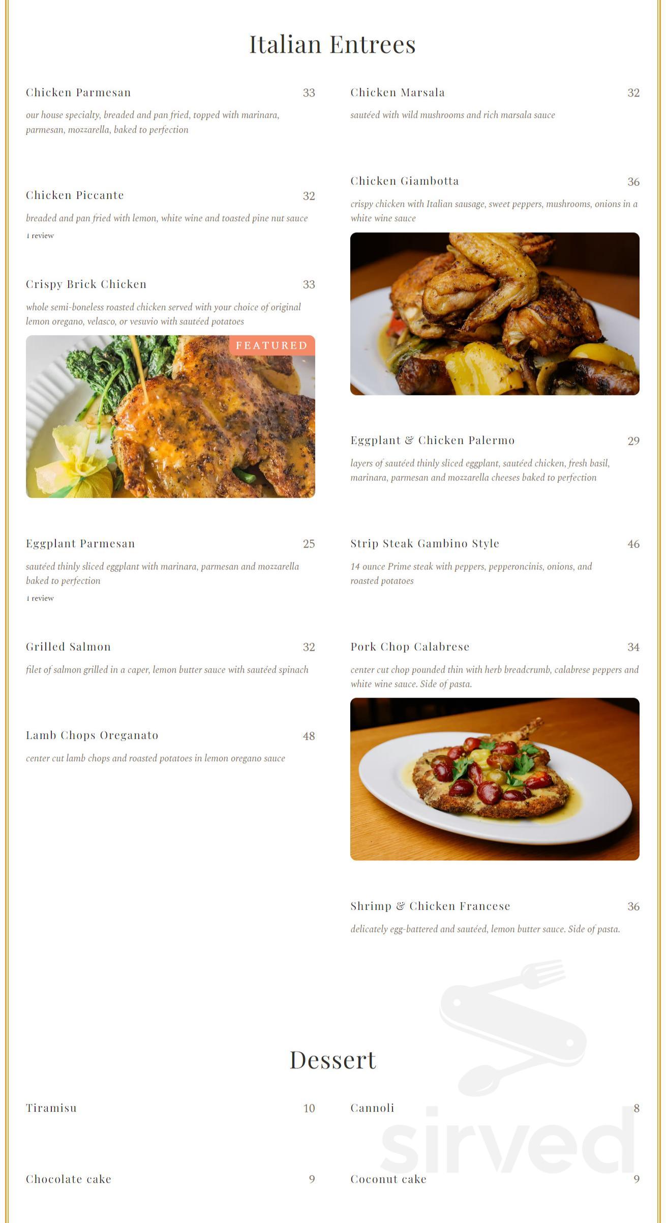 Victory Italian | Oak Park menus in Oak Park, Illinois, United States
