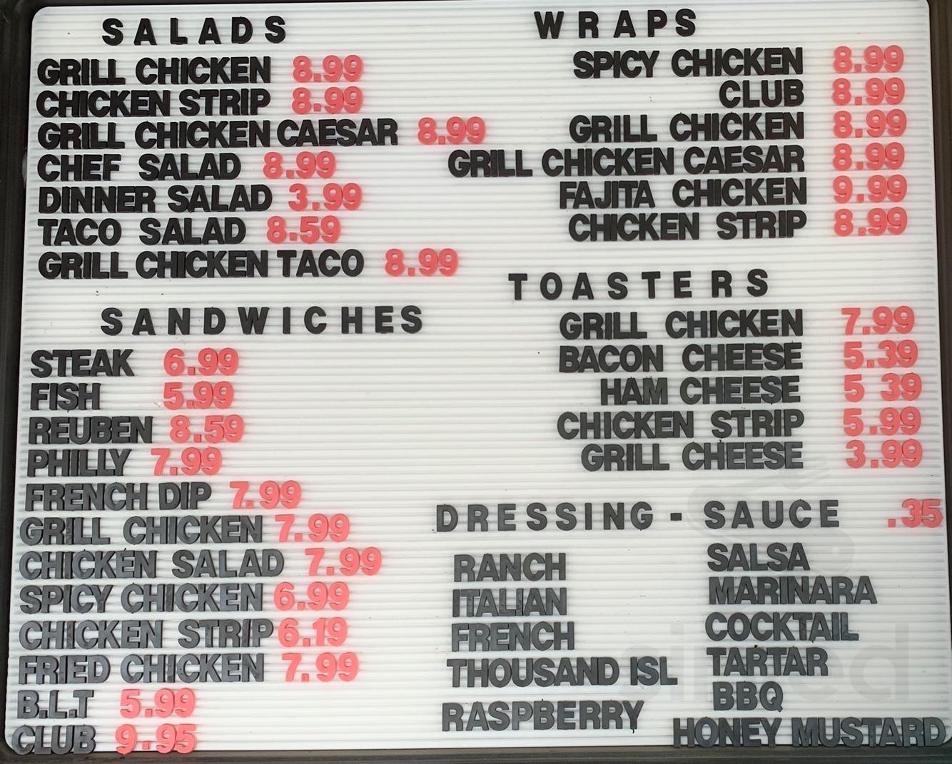Dairyette Mount Ida menu in Mt Ida, Arkansas, USA