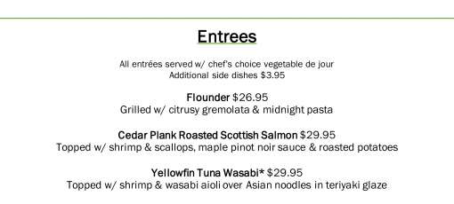 Menu for Calvert's Restaurant in Augusta, GA | Sirved