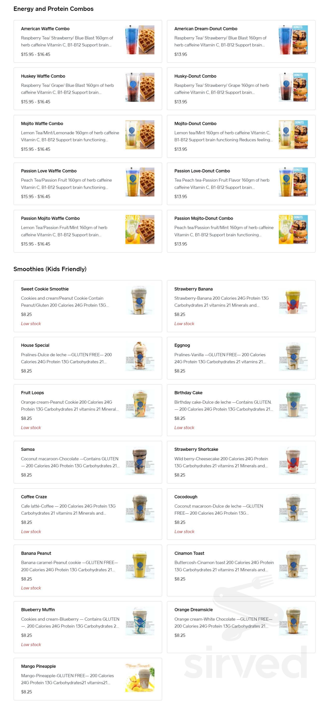 Fresh Healthy Spot menu in Harrison, New York, USA