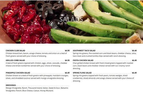 Jitters Coffee House menu in Millersburg, Ohio, USA