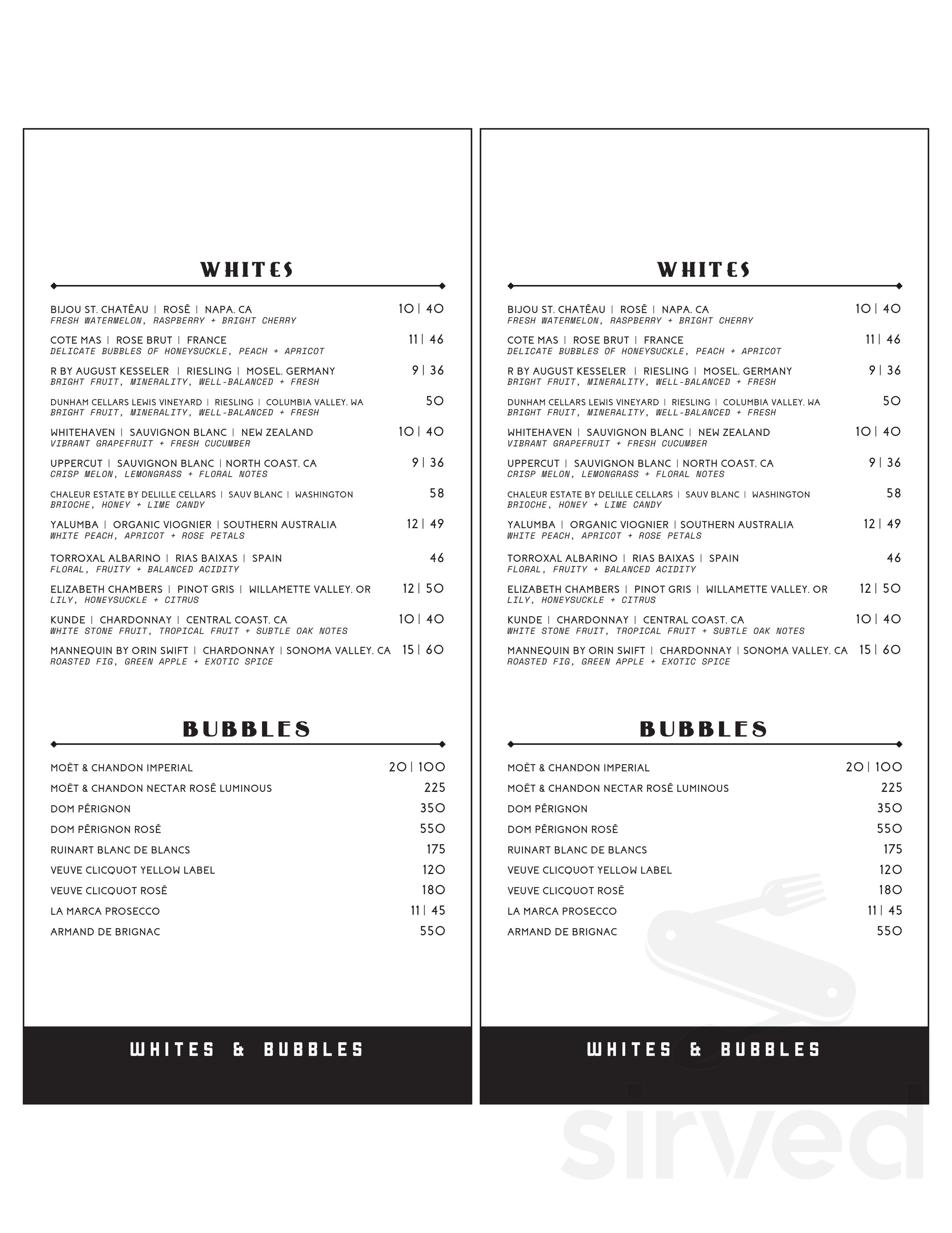 Menu - Dallas TX's STIRR | Sirved