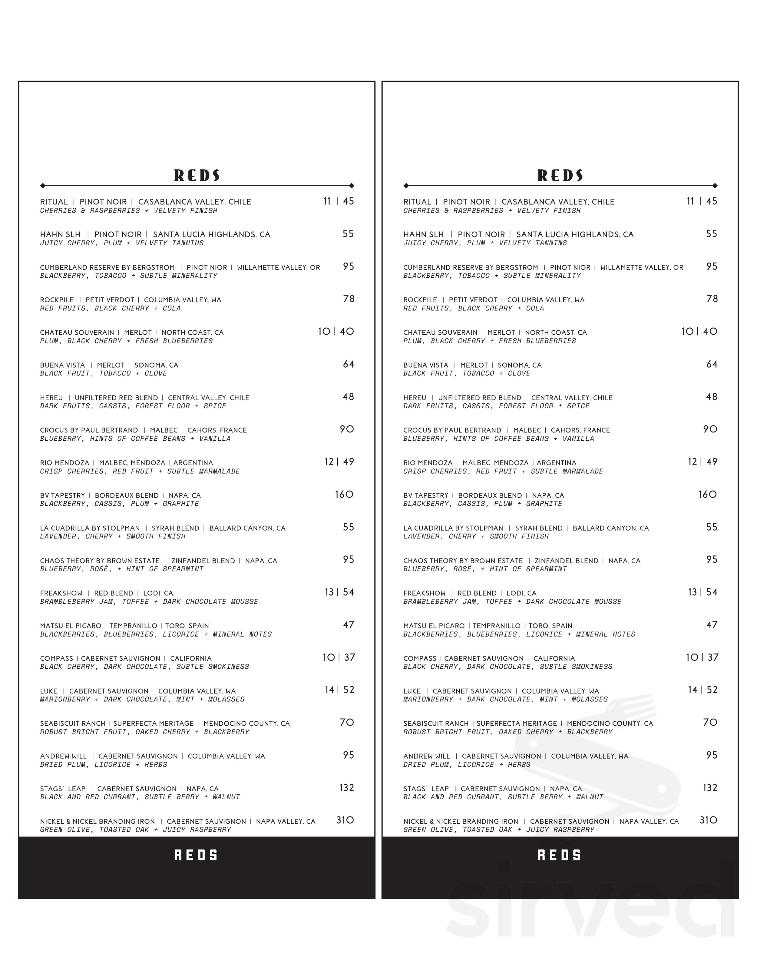 Menu - Dallas TX's STIRR | Sirved