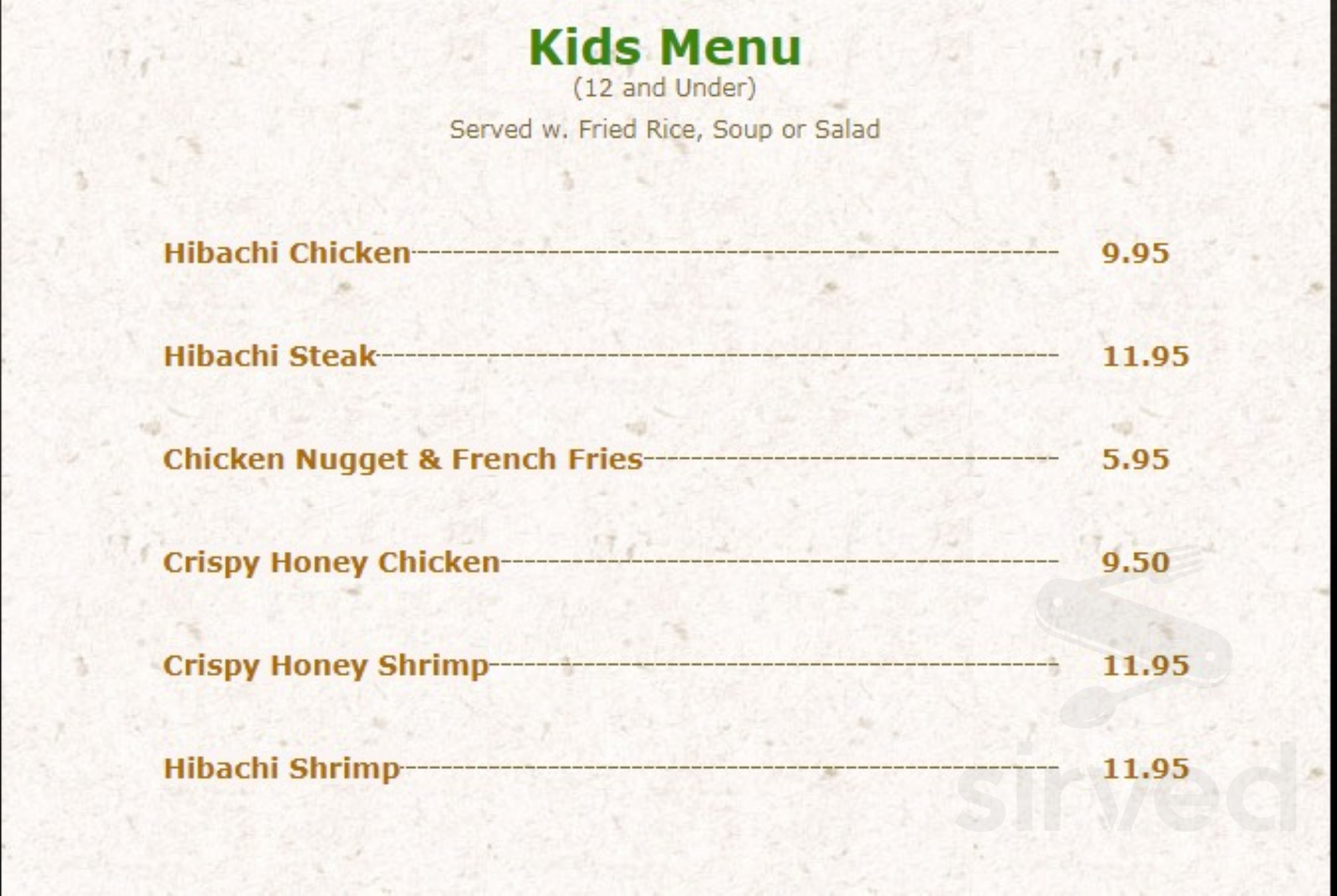 Menu for Fuji in Jefferson City, MO | Sirved