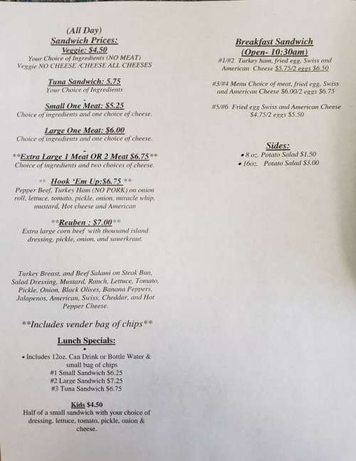 M & M Bakery & Delicatessen menu in Kansas City, Missouri, USA