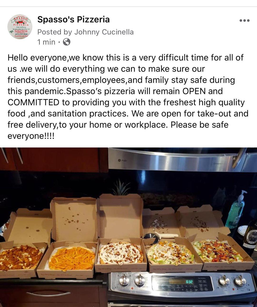 Spassos Pizzeria menu in Lindenhurst, New York, USA