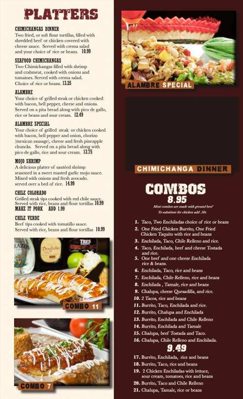 Casa Grande Mexican Grill menu in Fort Wayne, Indiana, USA