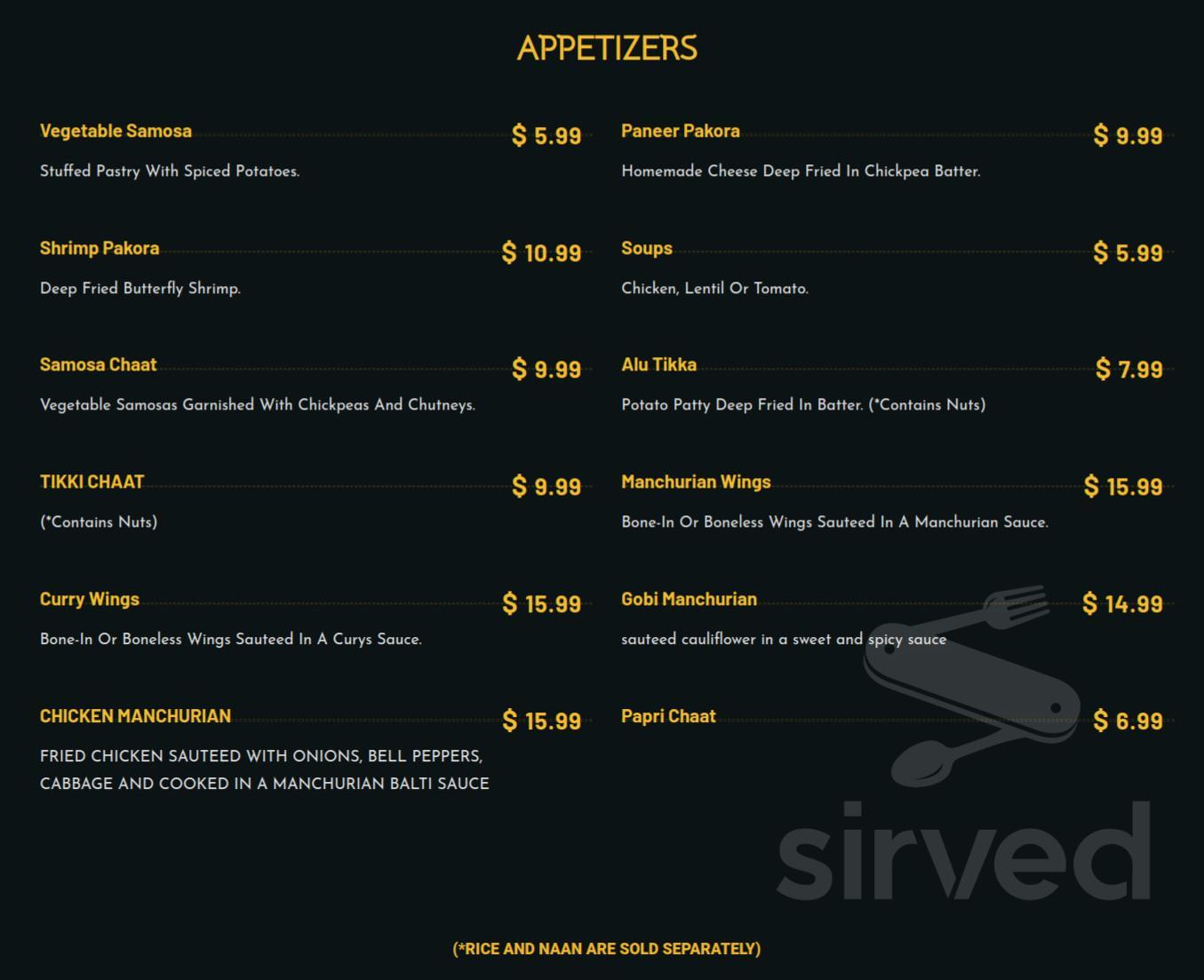 King Restaurant menu in McKinney, Texas, USA