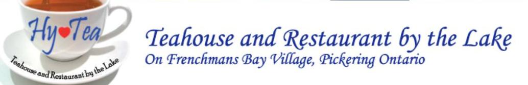 Menu for Hy-Tea Tea House and Restaurant by the Lake in Pickering, ON ...