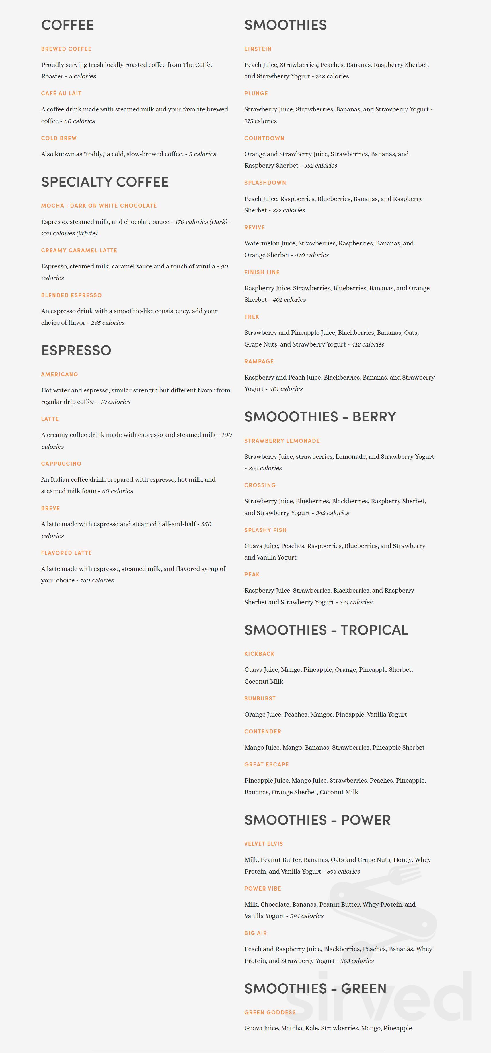 NEW DAY Coffee + Smoothies menu in Lincoln, Nebraska, USA