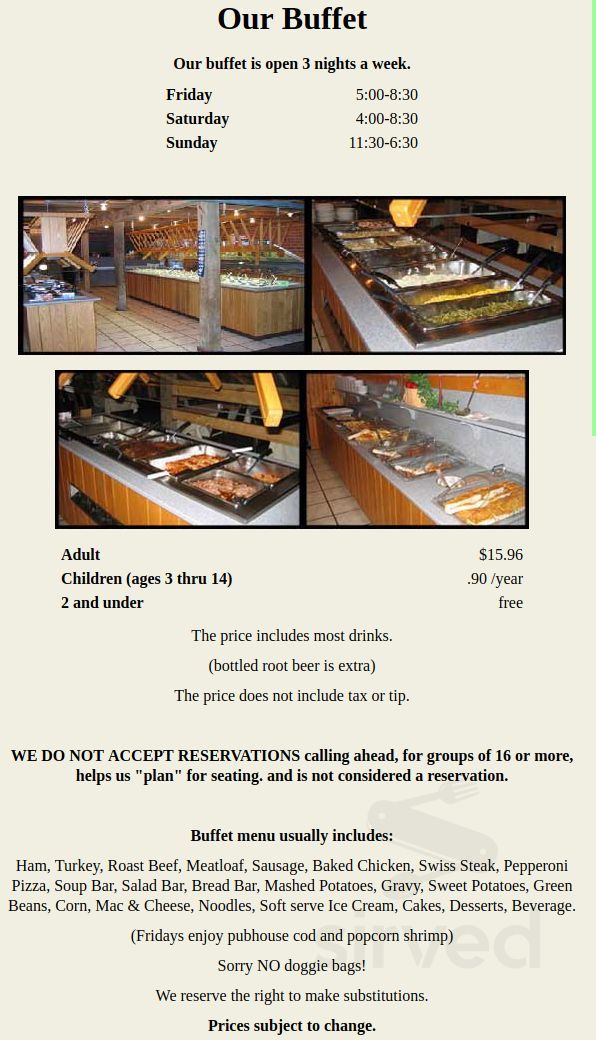 The Barn Restaurant menus in Smithville, Ohio, United States