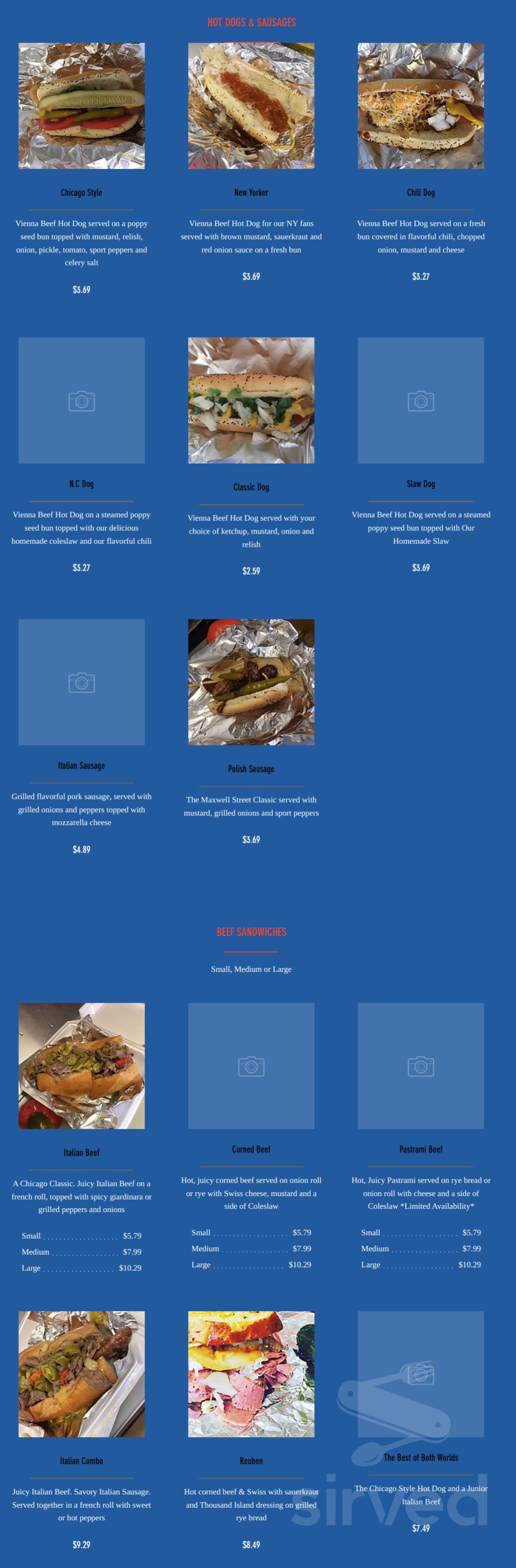 Chicago Paulie's menus in Tampa, Florida, United States