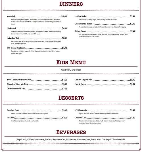 Pizza Pro's menu in DeKalb, Illinois, USA