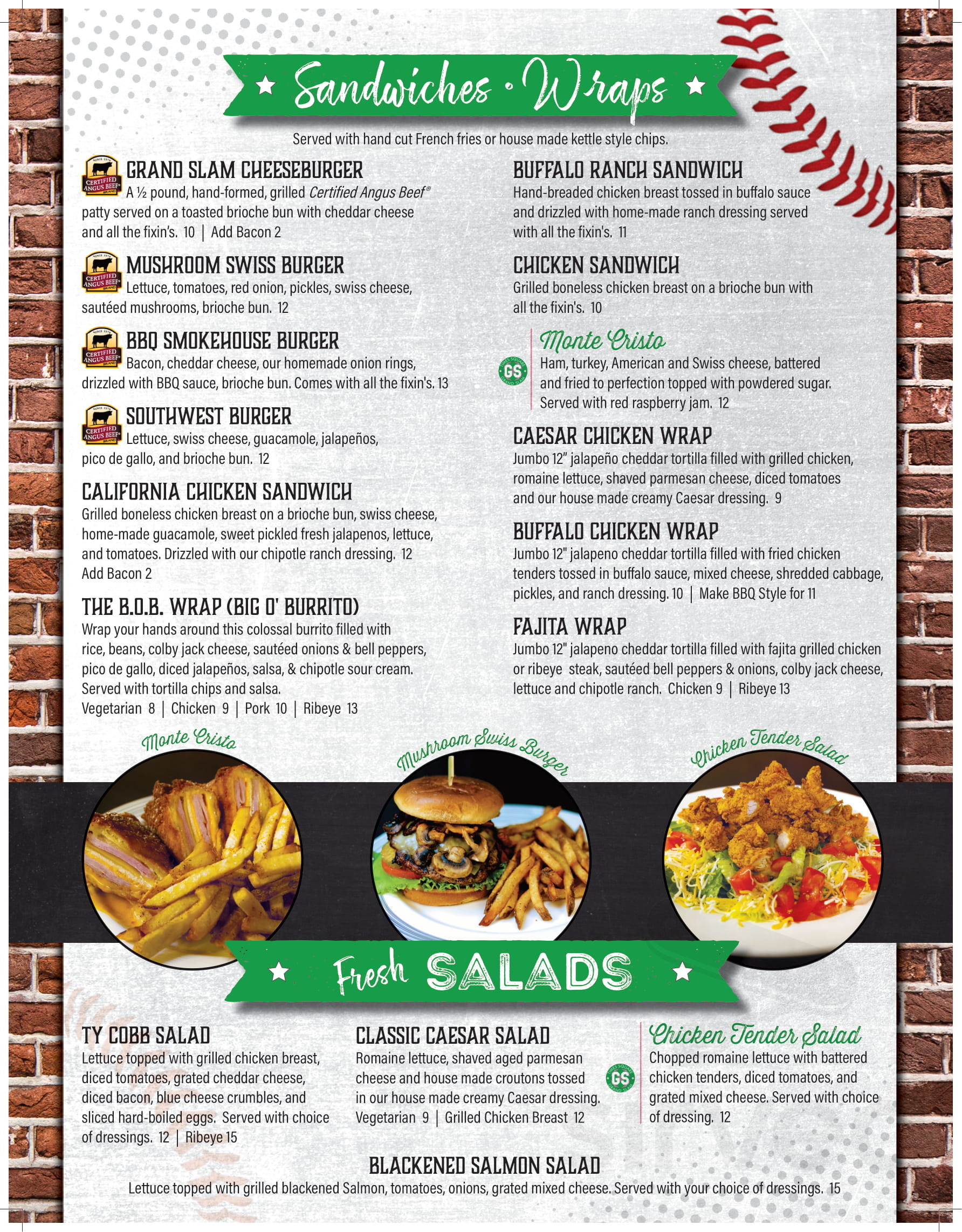 Menu for Times Square Grand Slam in Tyler, Texas, United States