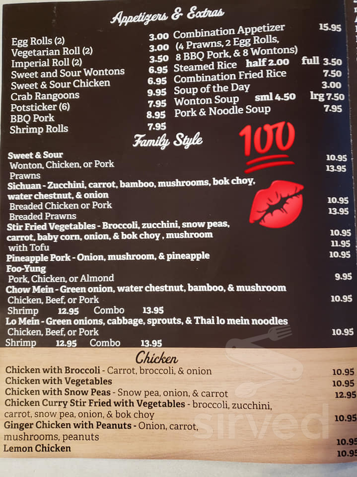 Alley Connection Restaurant menu in Kalispell, Montana, USA