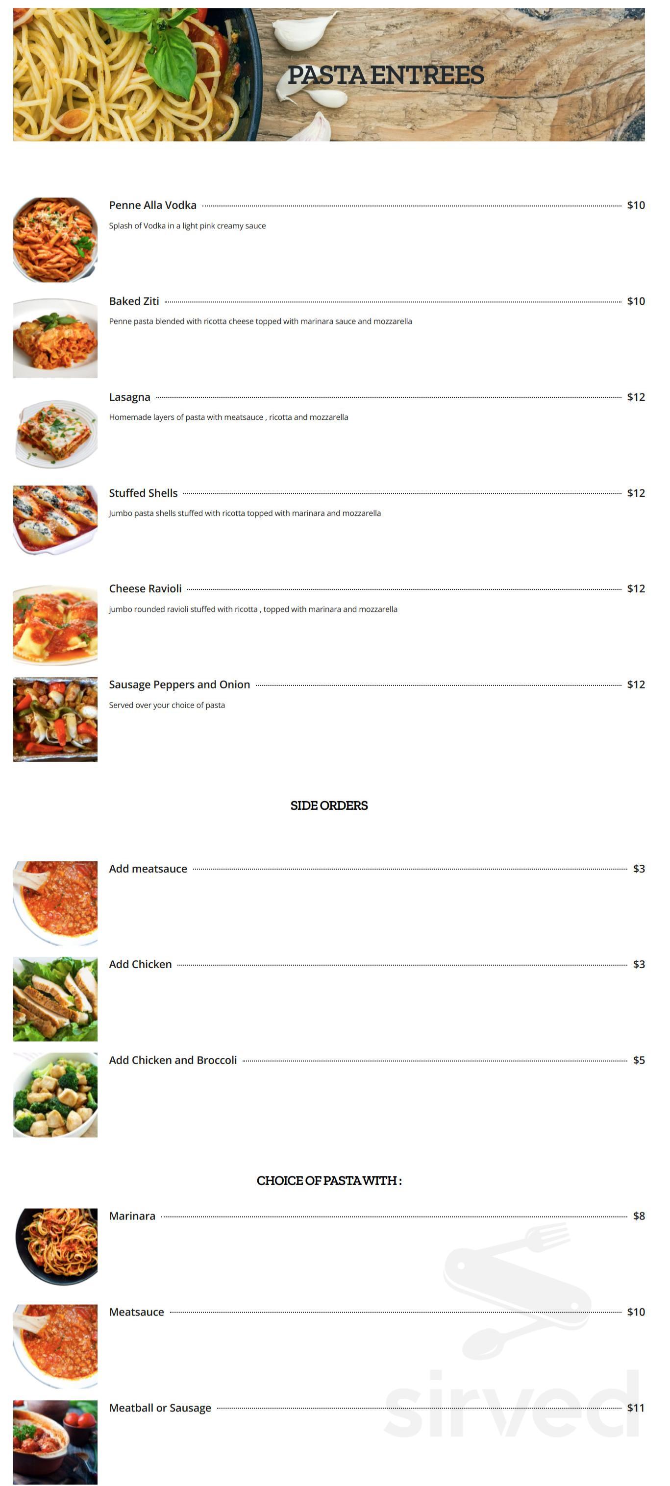 Pronto Eataly Pizza menus in Davenport, Florida, United States