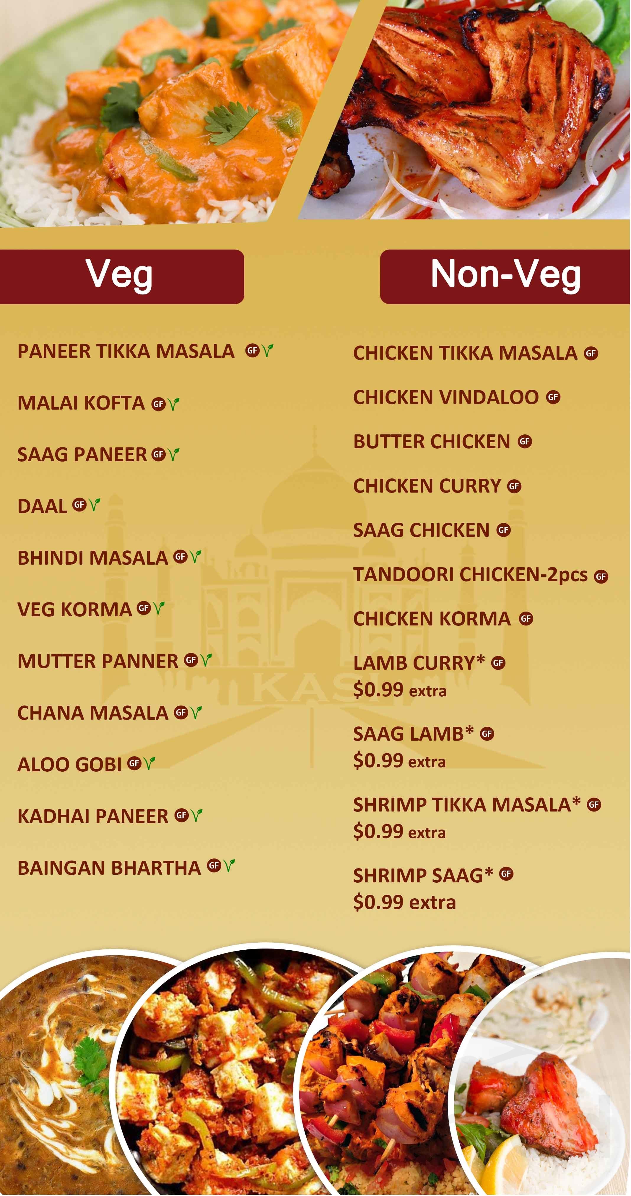 Tikka Lounge menu in Poway, California, USA