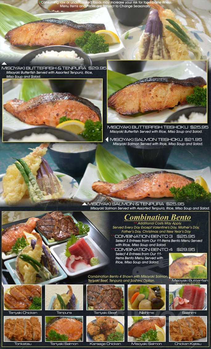 Gyotaku Japanese Restaurant - King Street menu in Honolulu, Hawaii, USA