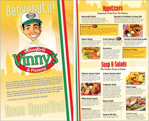 Vinny's Italian Grill & Pizzeria menu in Fredericksburg, Virginia, USA