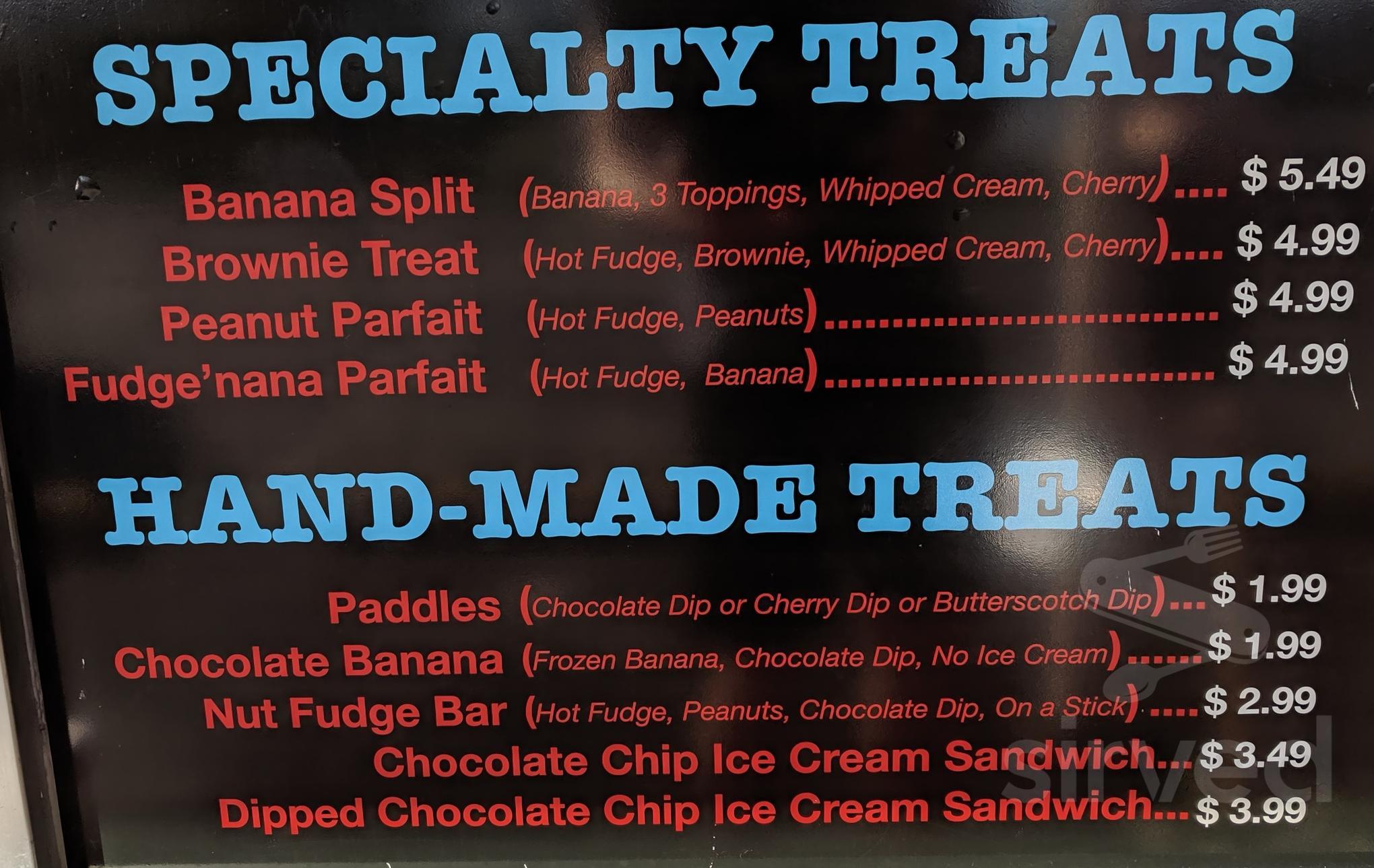 Menu - Cannon Falls MN's Dairy Inn | Sirved