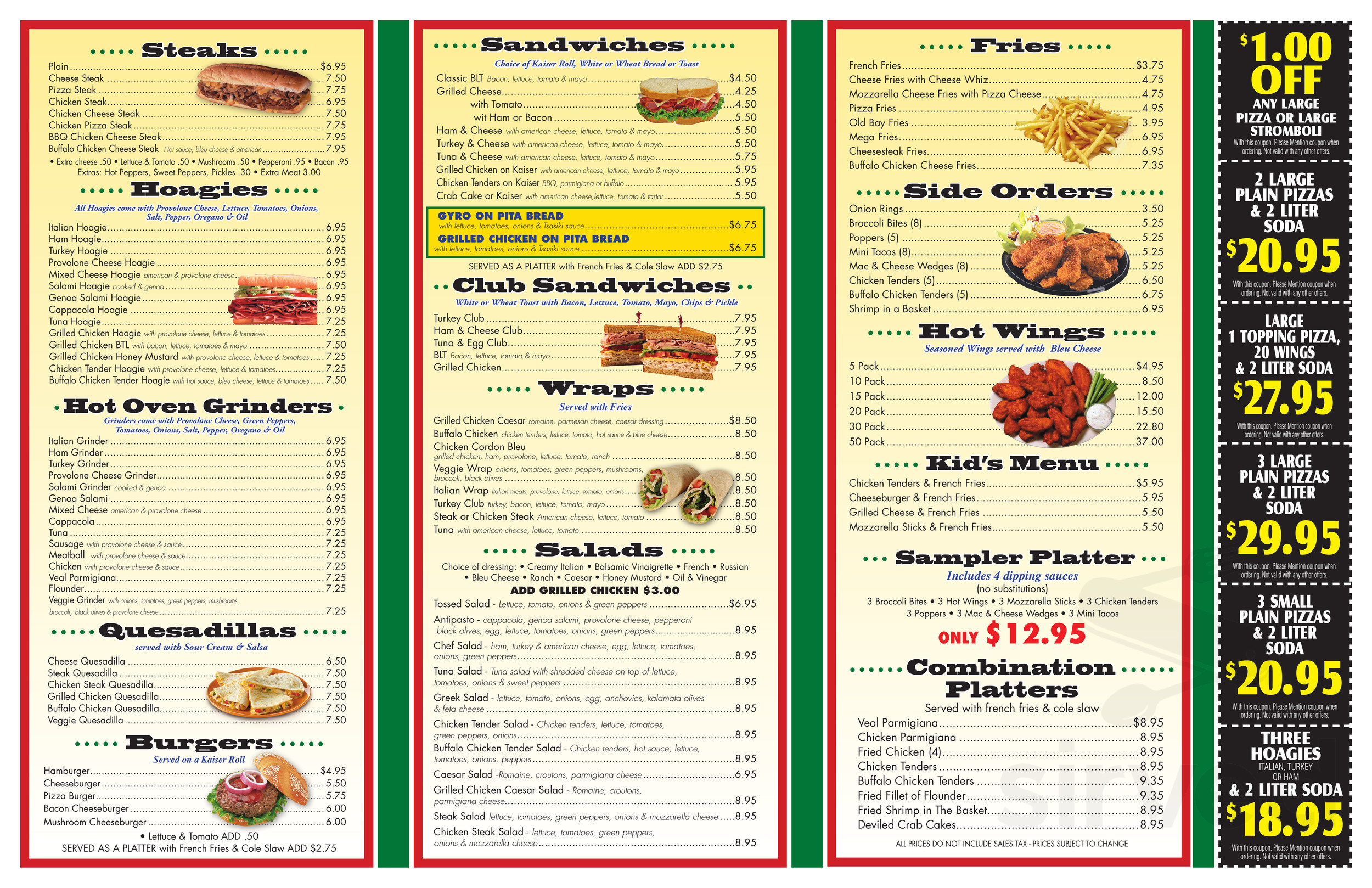 Secane Pizza menus in Secane, Pennsylvania, United States