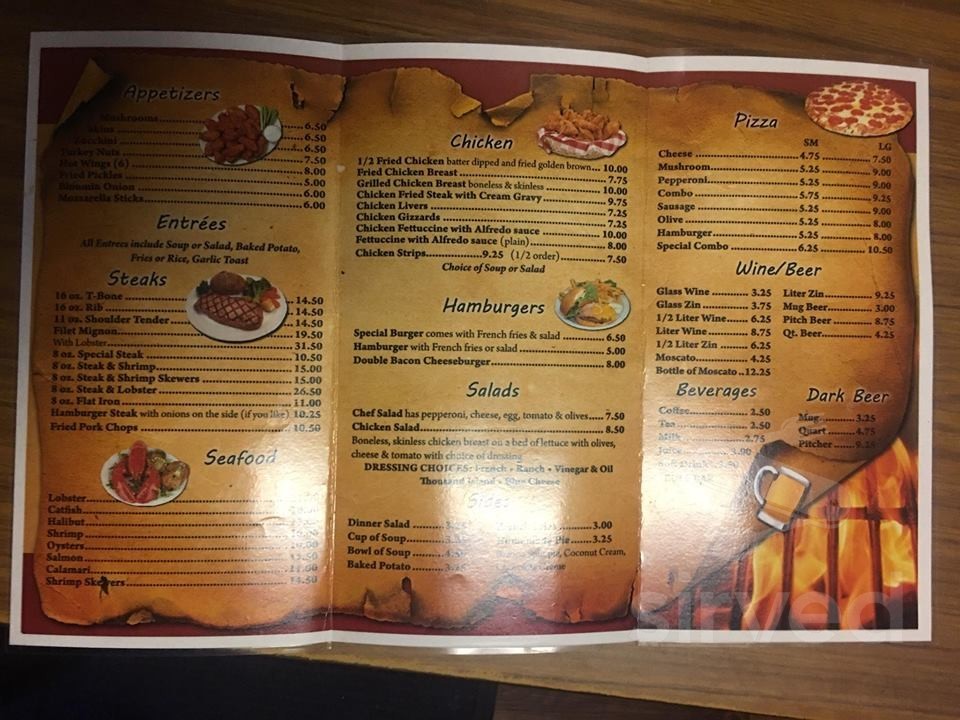 Menu - Porterville CA's The Cellar | Sirved